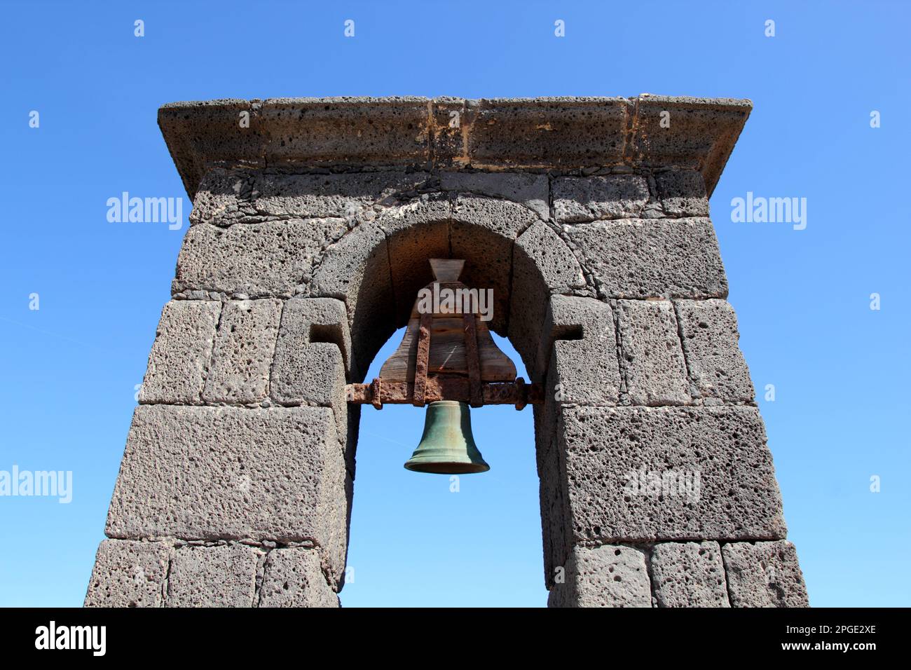View of Campana de la Espadana (Bell of the Swordsman) Castillo de San ...