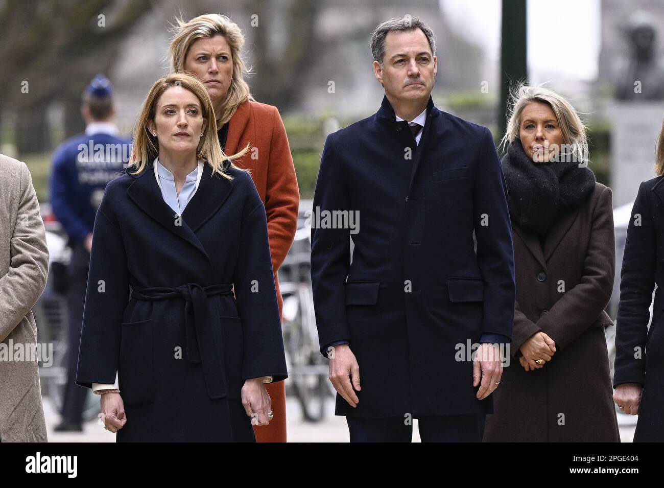 European Parliament chairwoman Roberta Metsola, Interior Minister ...