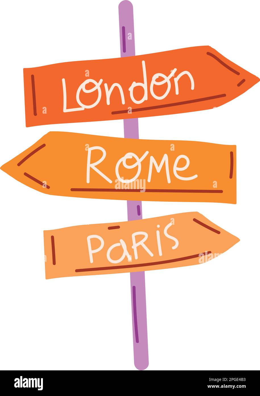 travel signboard guide Stock Vector Image & Art - Alamy