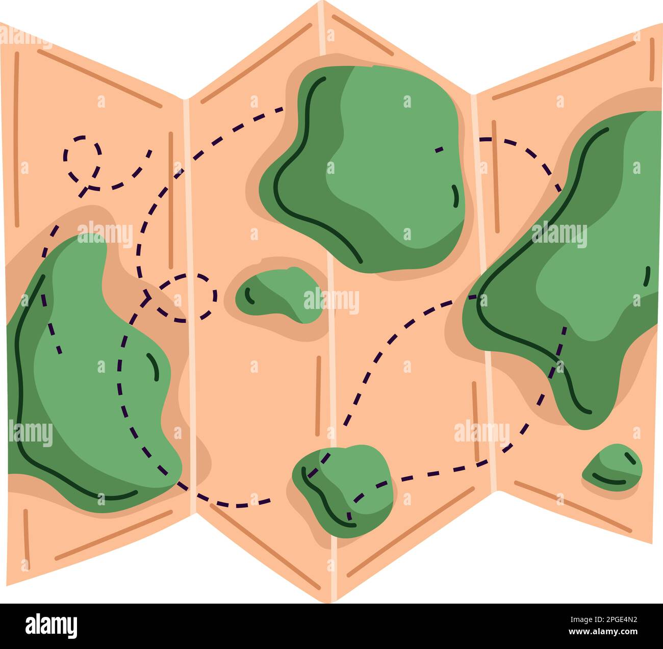 folded map travel Stock Vector Image & Art - Alamy