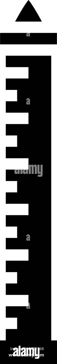 height chart kid bedroom glyph icon vector illustration Stock Vector ...