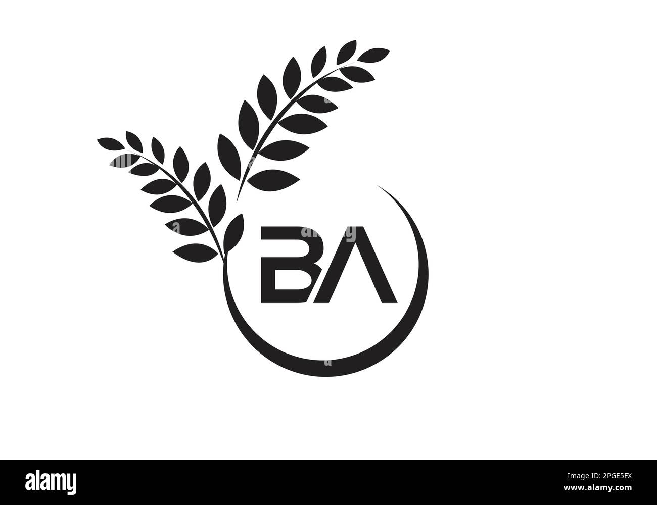 BA letter design Stock Vector Image & Art - Alamy
