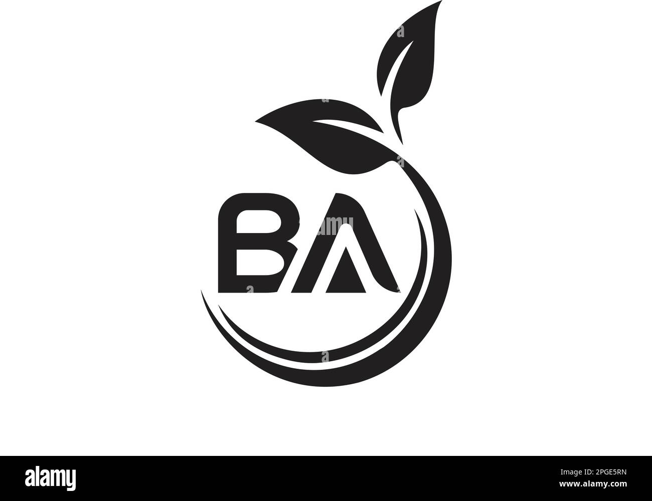 BA letter design Stock Vector Image & Art - Alamy