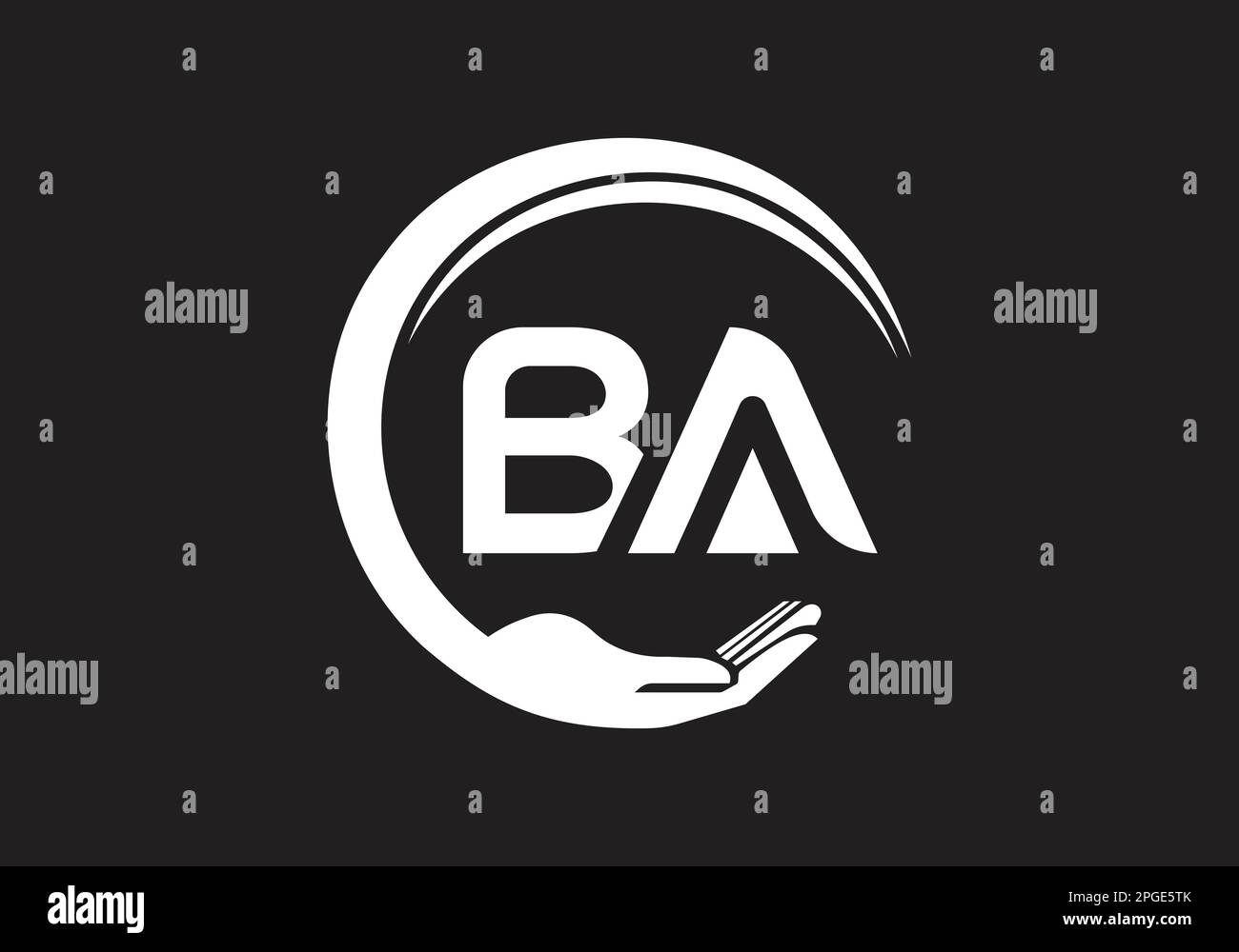 BA letter design Stock Vector Image & Art - Alamy