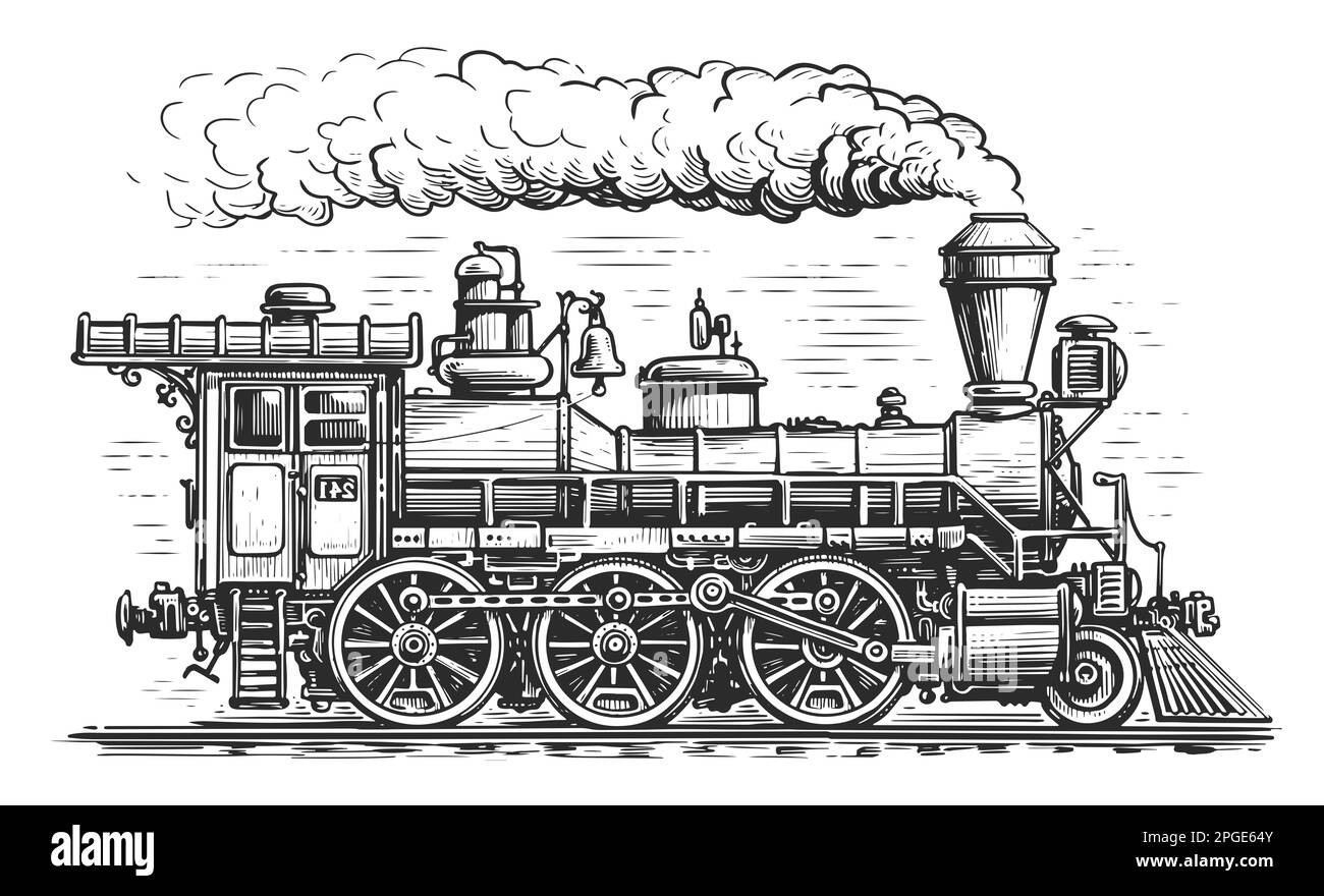 Steam Train Sketch