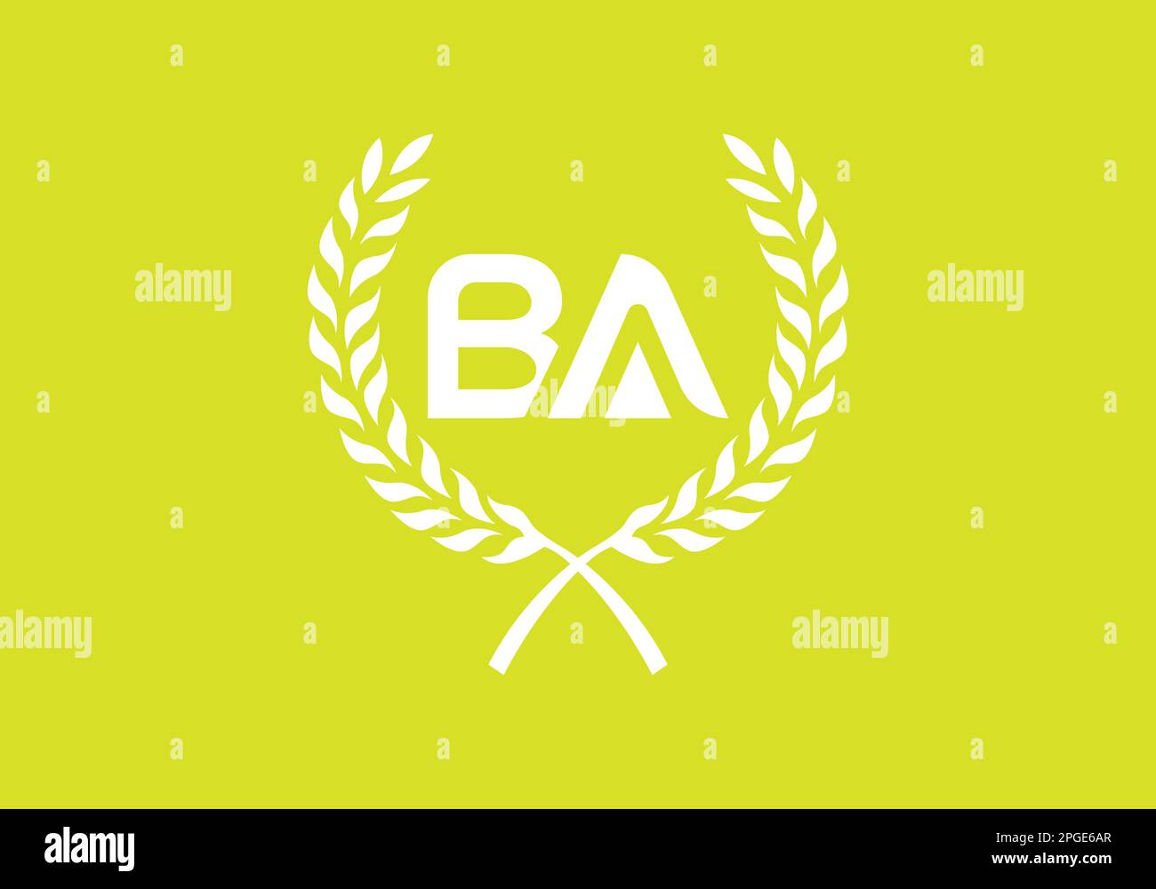 BA letter design Stock Vector Image & Art - Alamy