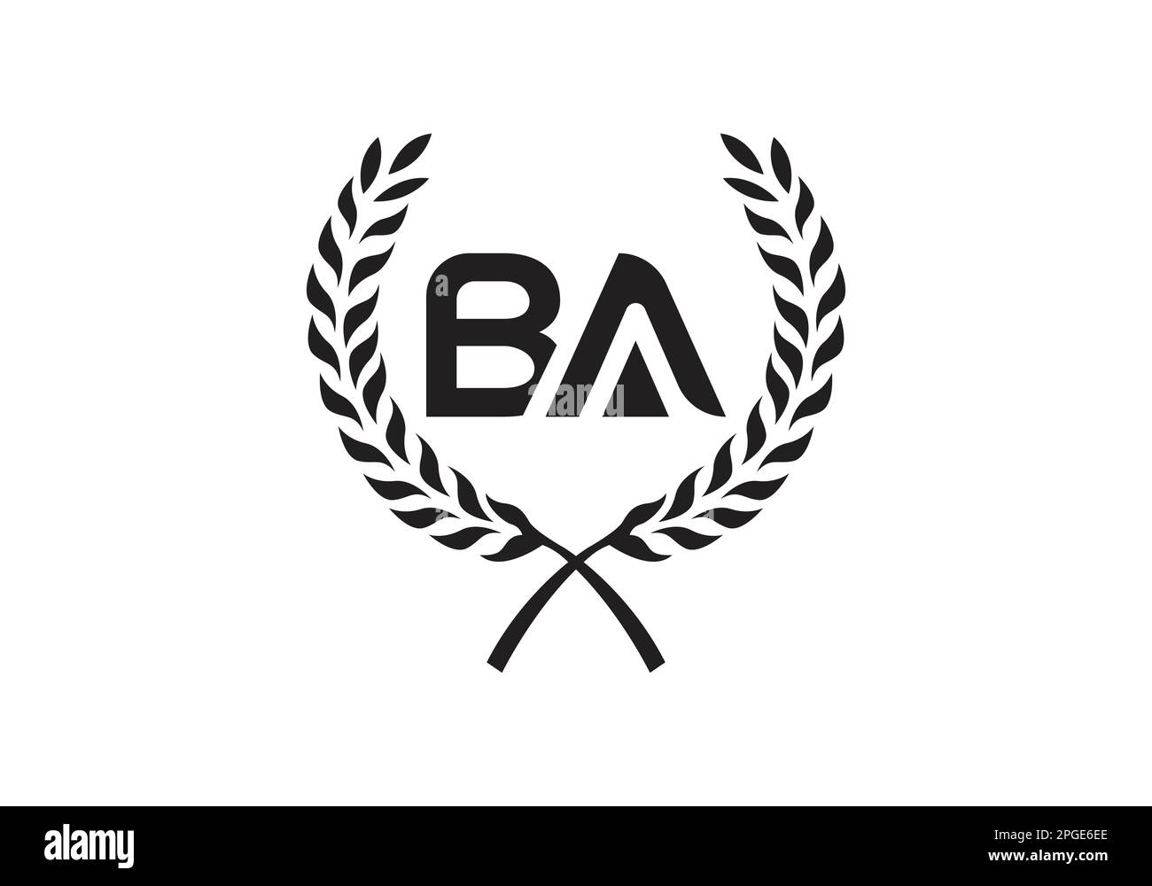 BA letter design Stock Vector Image & Art - Alamy
