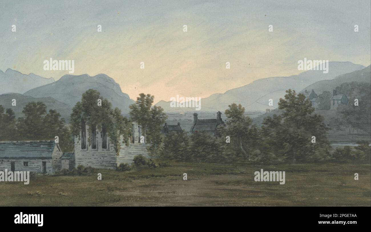 The Ruins of Cymmer Abbey on the Maw River July 16, 1790 by John ...