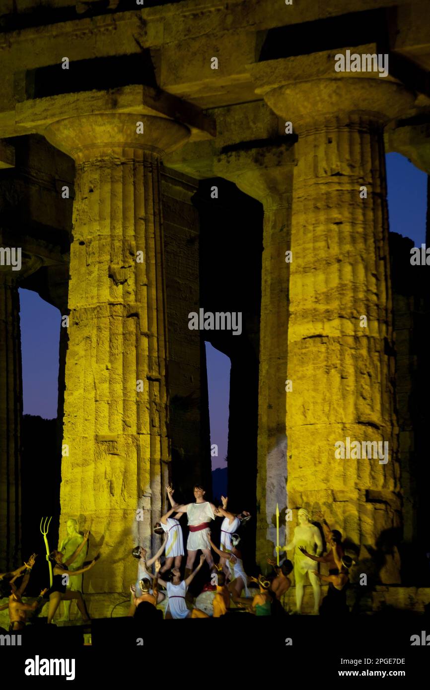 spettacolo l'alba dei tempi, il mito di chronos, area archeologica di ...
