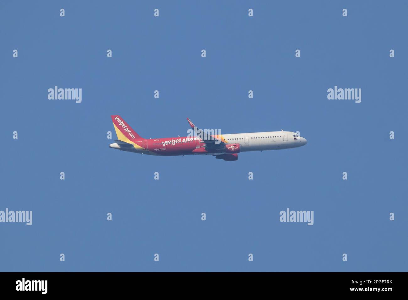 Chiangmai, Thailand - December 24 2022: HS-VKJ A321-200 of Thai Vietjet ...