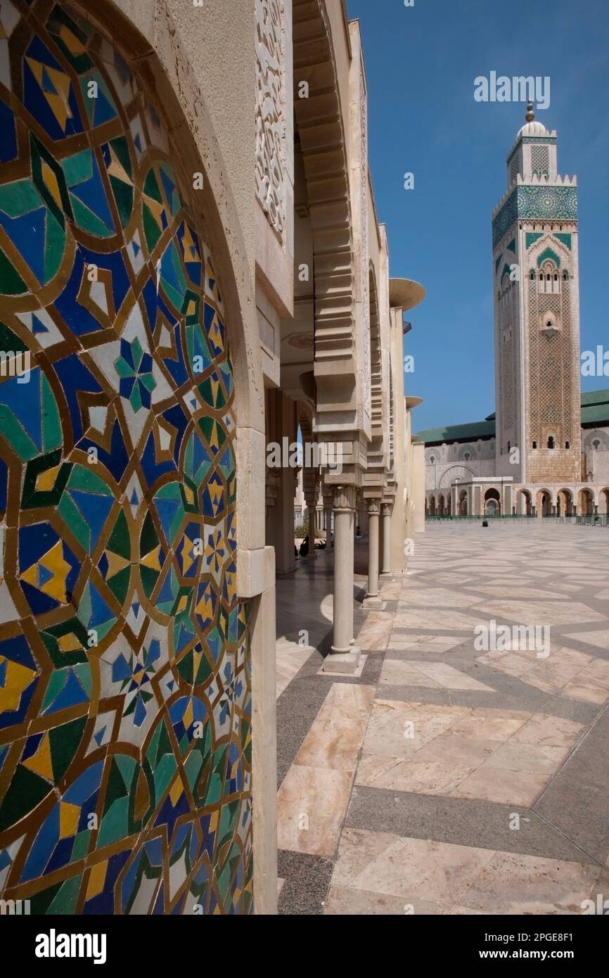 moschea hassan secondo, casablanca, marocco, magreb, africa Stock Photo ...