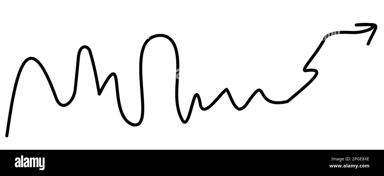 Tangled doodle arrow on a white background Stock Vector Image & Art - Alamy