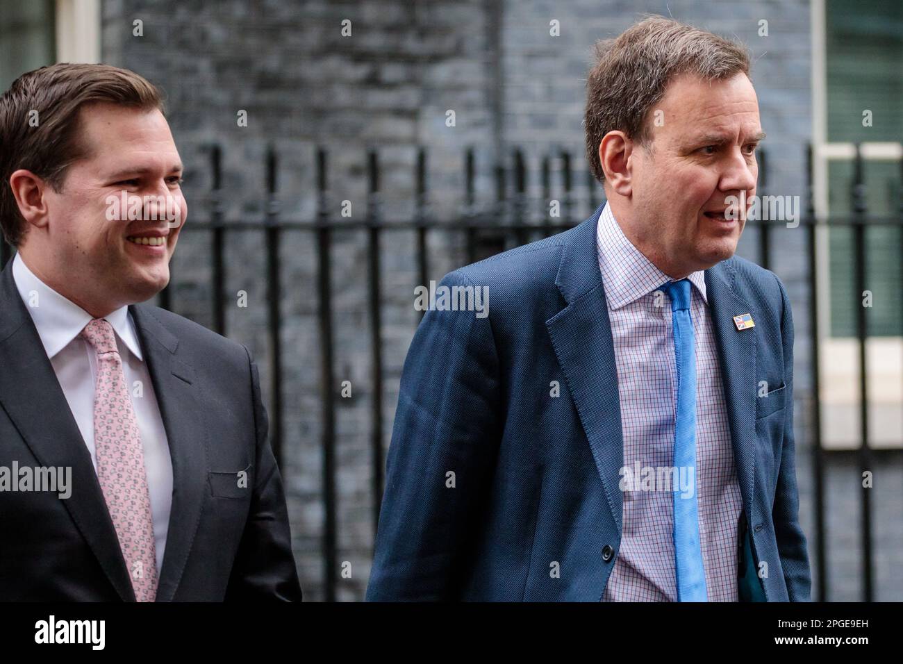 Downing Street, London, UK. 21st March 2023. Robert Jenrick MP ...