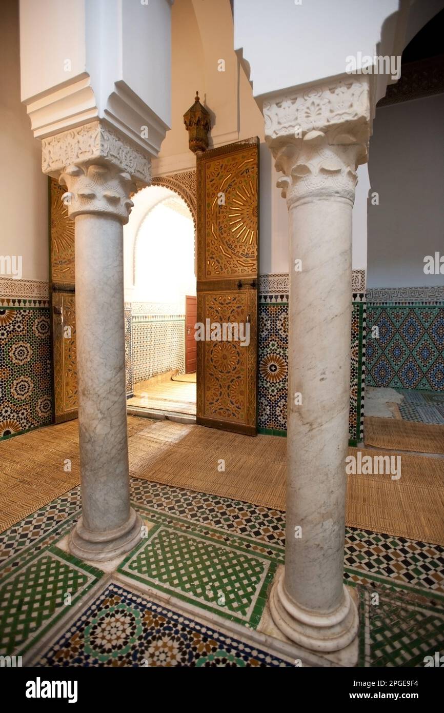 madrasa bou inania, meknès, marocco, magreb, africa Stock Photo - Alamy