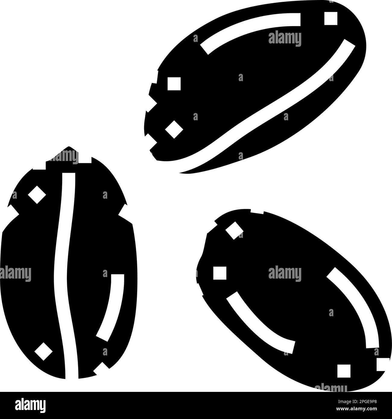 grain ripe wheat glyph icon vector illustration Stock Vector Image ...