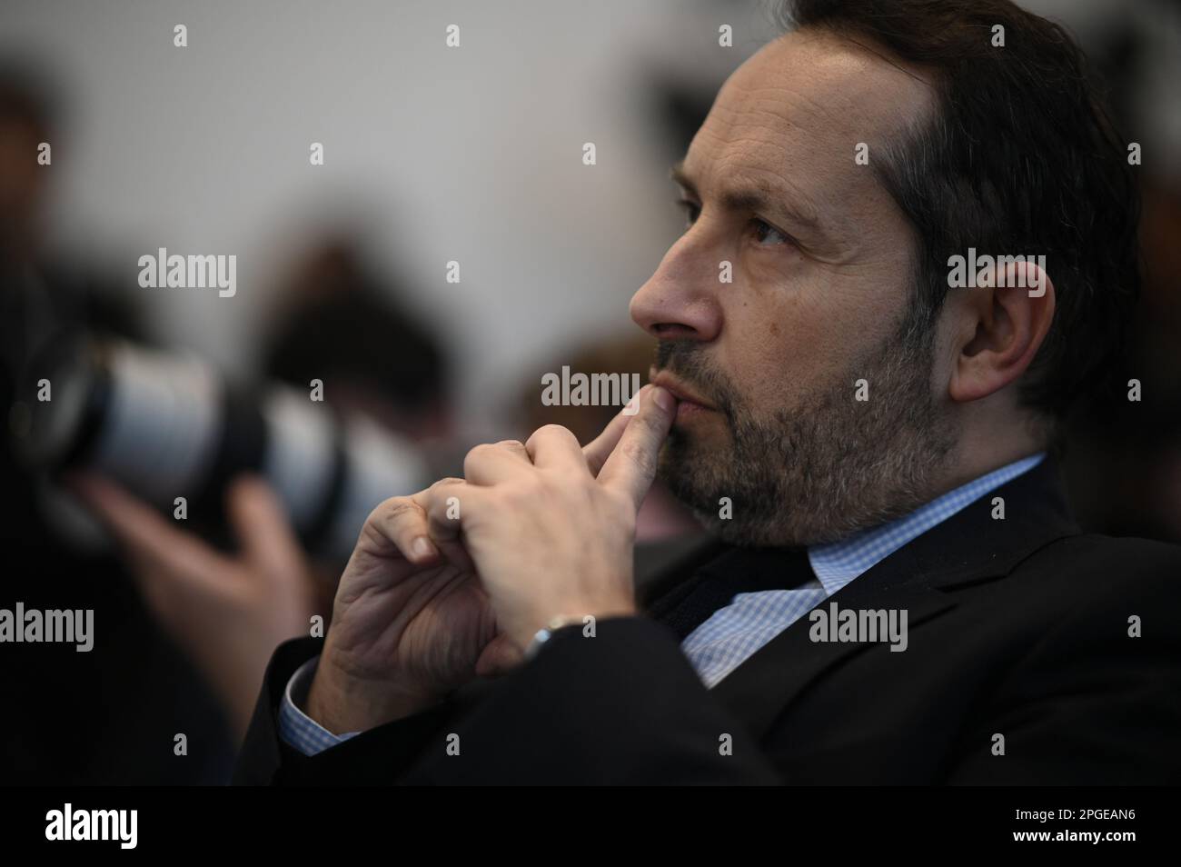 Paris, France. 22nd Mar, 2023. National Assembly Vice-President and ...
