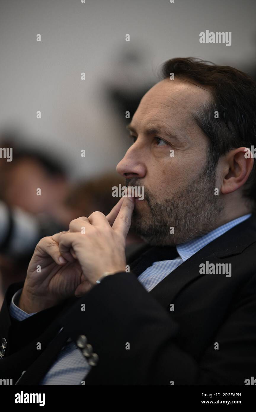 Paris, France. 22nd Mar, 2023. National Assembly Vice-President and ...