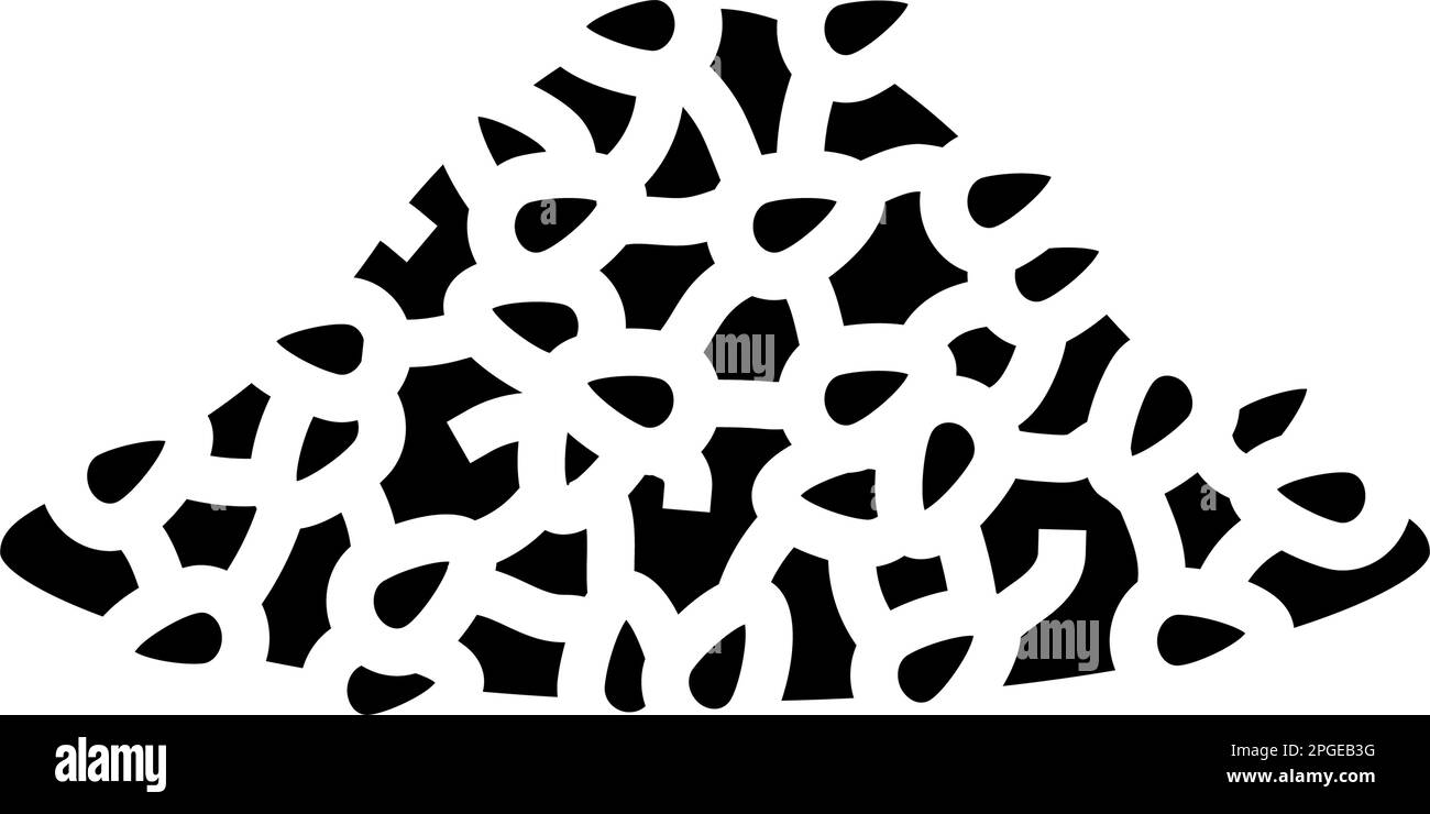 grain heap ripe wheat glyph icon vector illustration Stock Vector Image ...