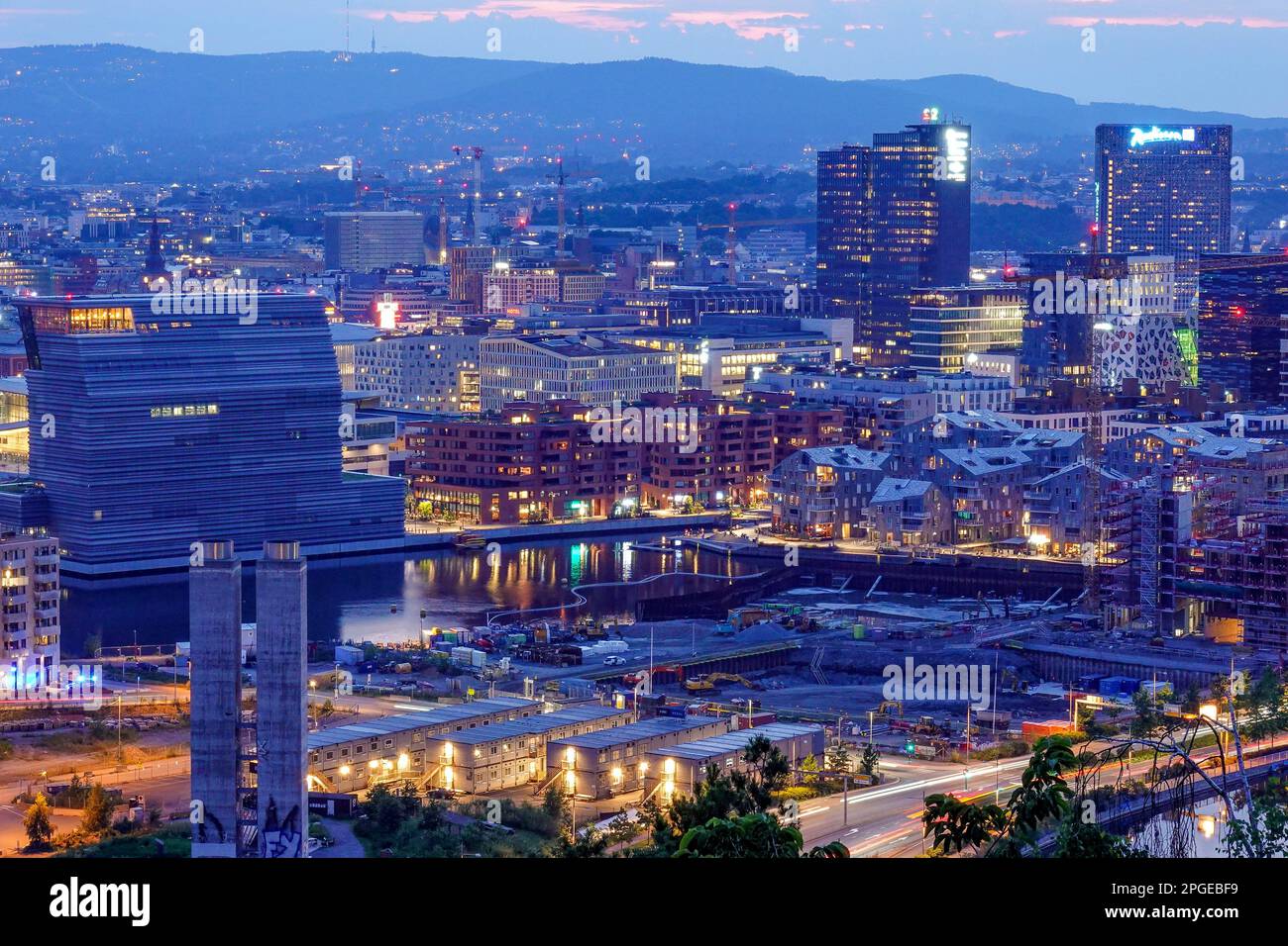 Norway, Oslo, Panoramic view of Oslo from Ekerberg Park Photo © Fabio ...