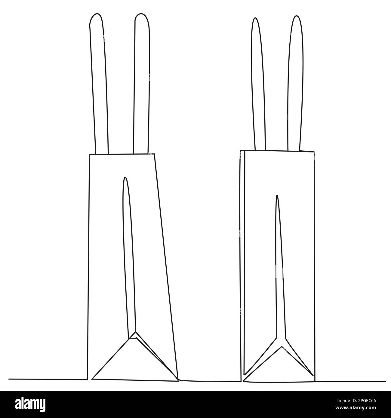 Two bags in one line on a white background Stock Vector Image & Art - Alamy