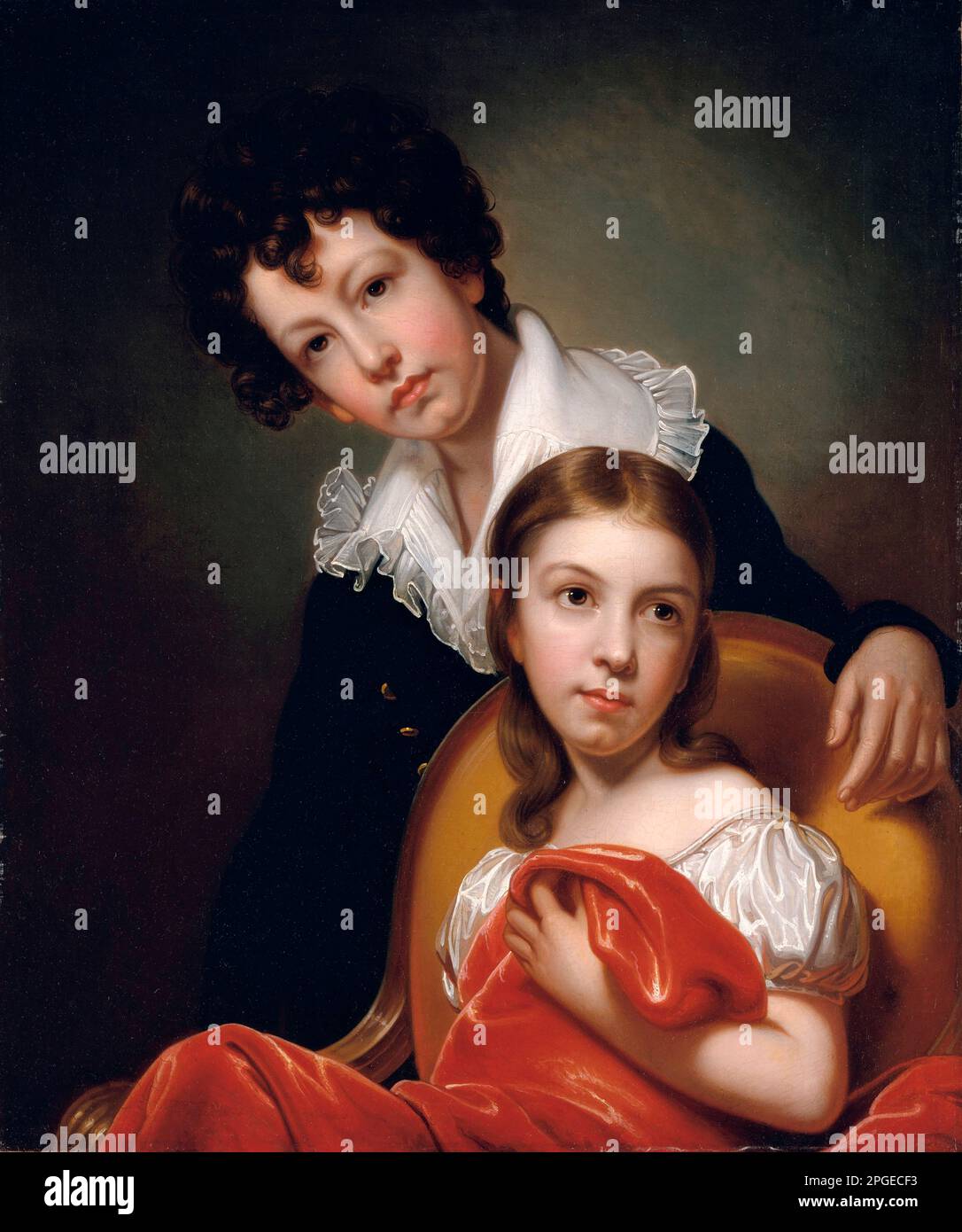 Michael Angelo and Emma Clara Peale Rembrandt Peale ca. 1826 Stock ...