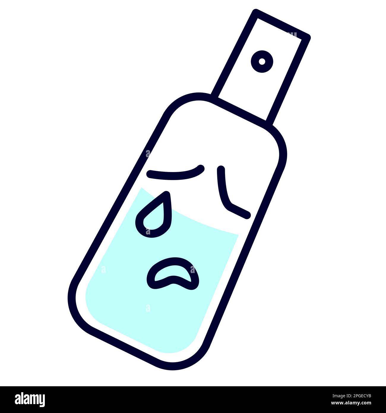 Sad bacteria cartoon Stock Vector Images - Alamy