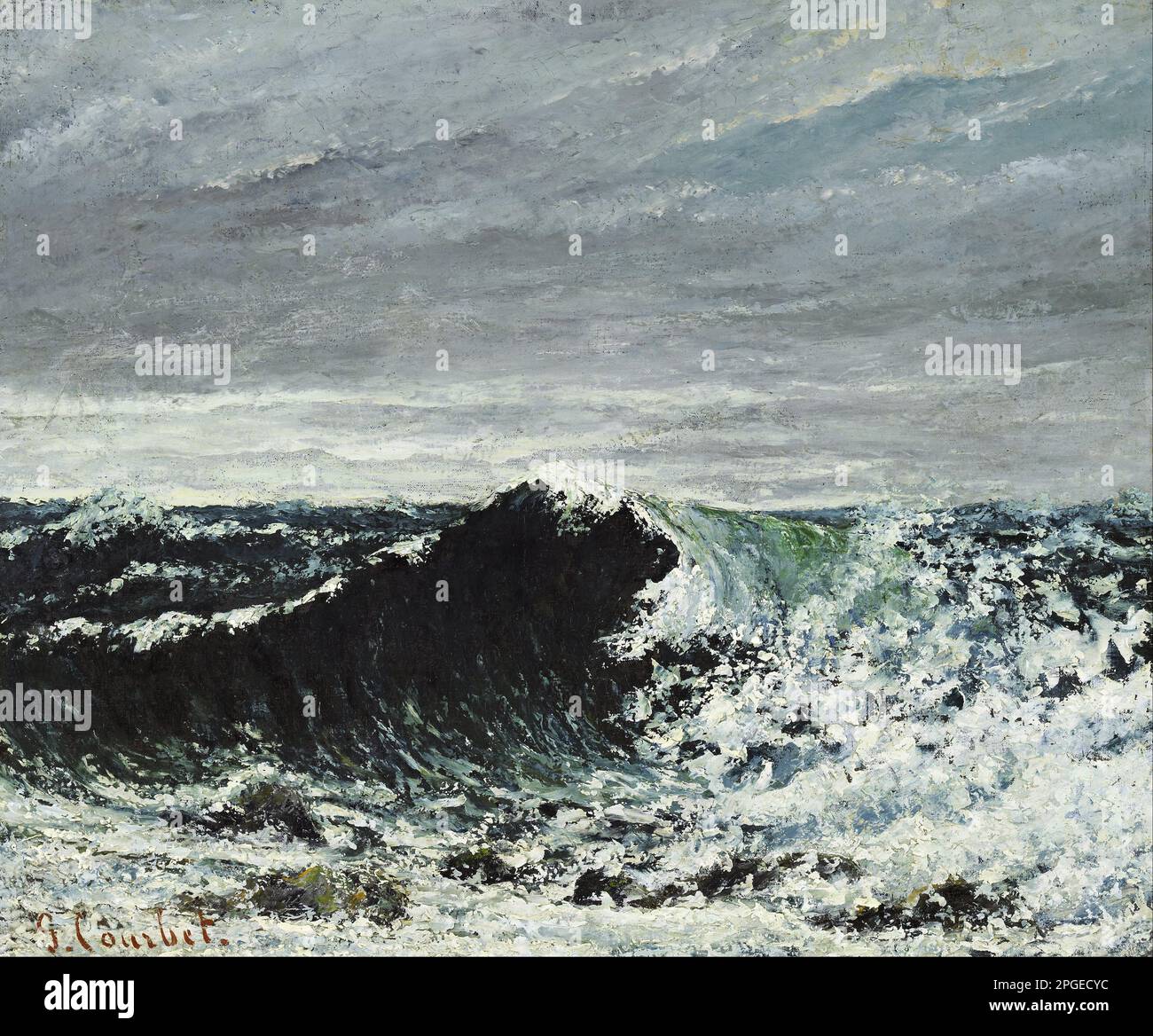 The Wave 1869 by Gustave Courbet Stock Photo - Alamy