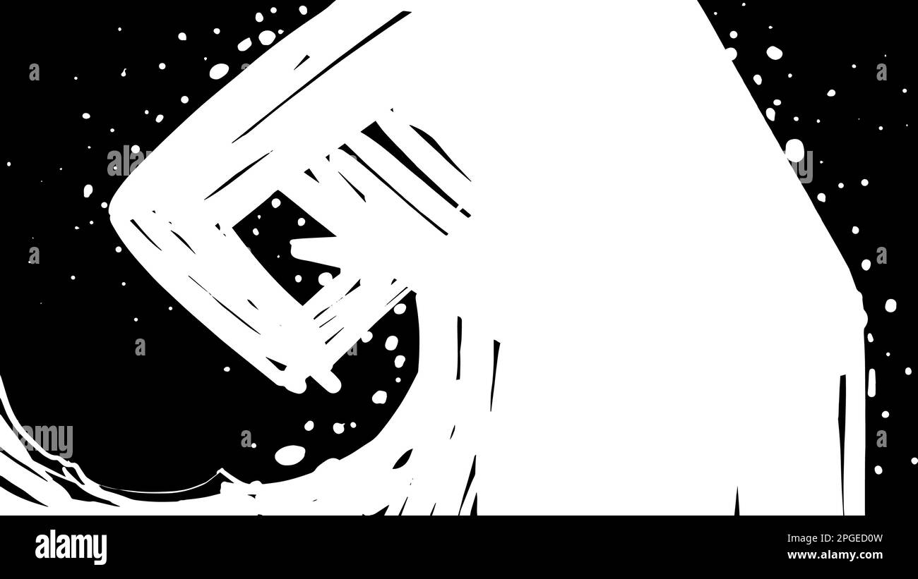 White wave of snow with small particles on a black background Stock ...