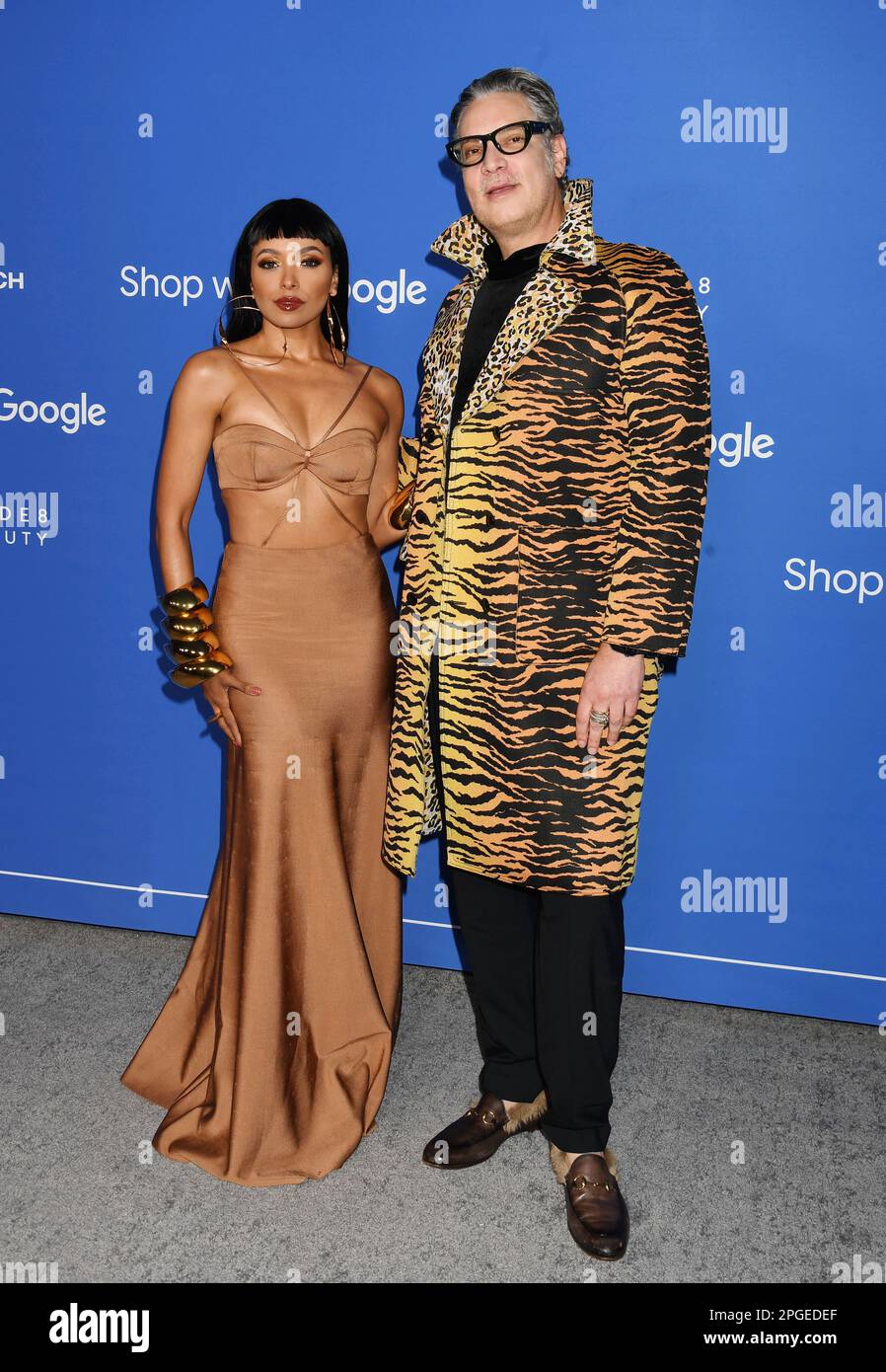 LOS ANGELES, CALIFORNIA - MARCH 21: Kat Graham, Cameron Silver attends ...