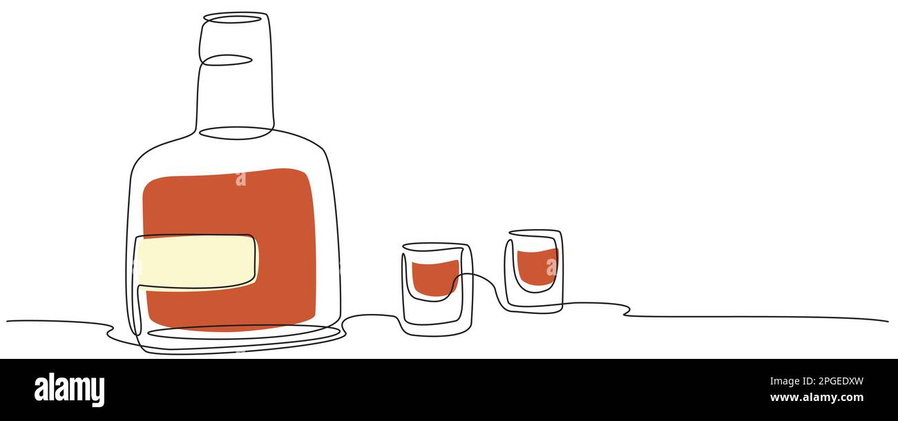 Brandy bottle Stock Vector Images - Alamy