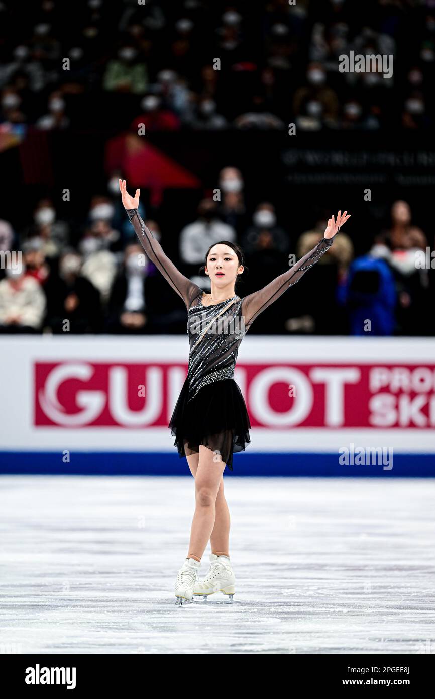 Yelim KIM (KOR), during Women Short Program, at the ISU World Figure ...