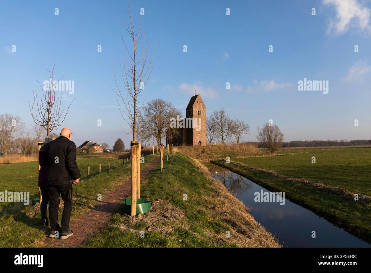 The Mauritius Church, built in the 12th century, is seen in Marsum ...