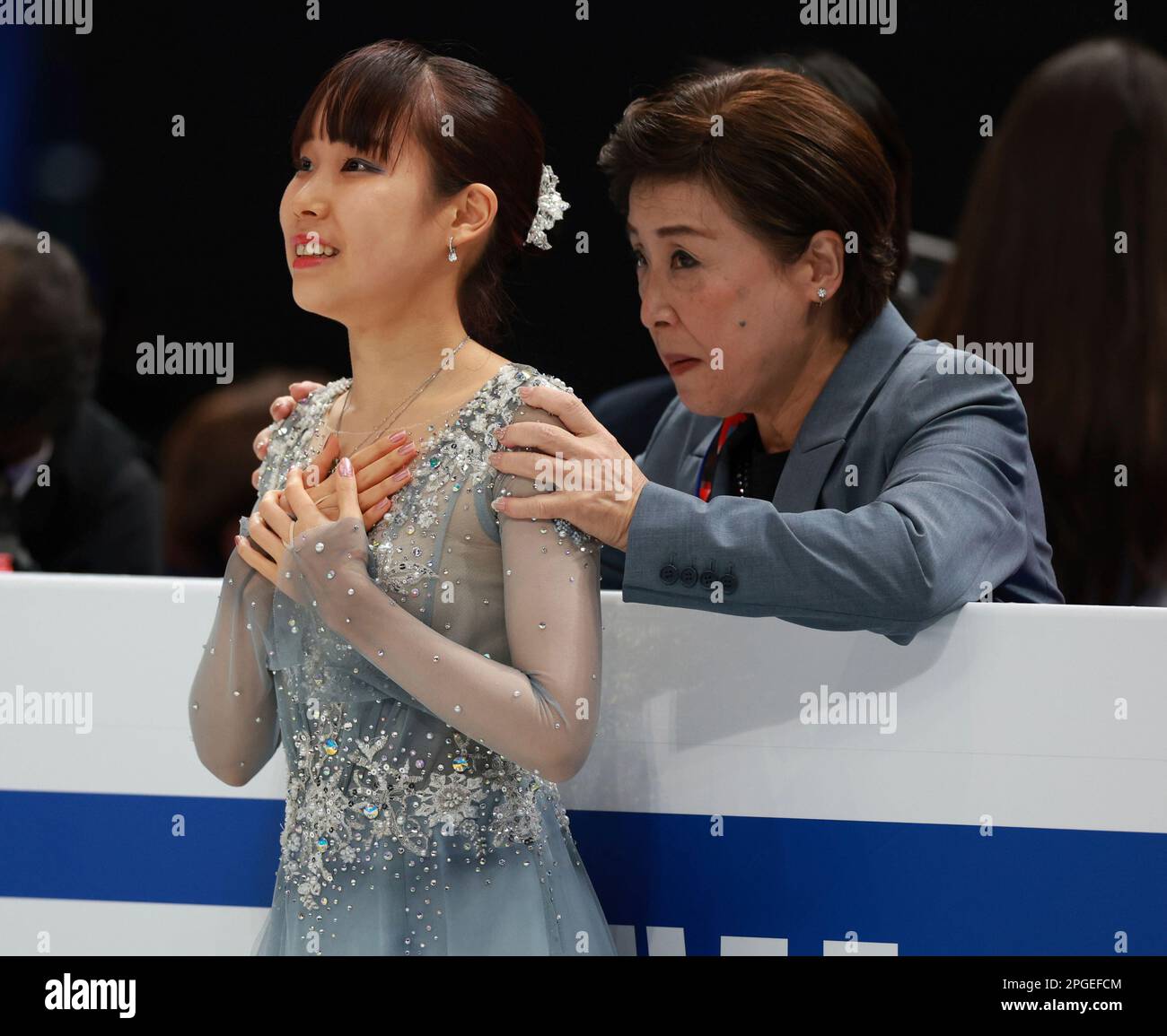 Mai Mihara of Japan performs during the women's short program of the ...