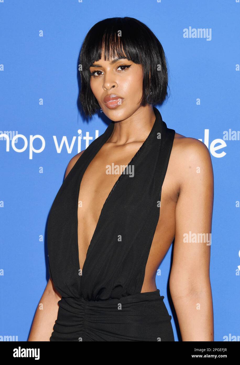 LOS ANGELES, CALIFORNIA - MARCH 21: Sabrina Dhowre Elba attends the Fashion Trust US Awards at ...