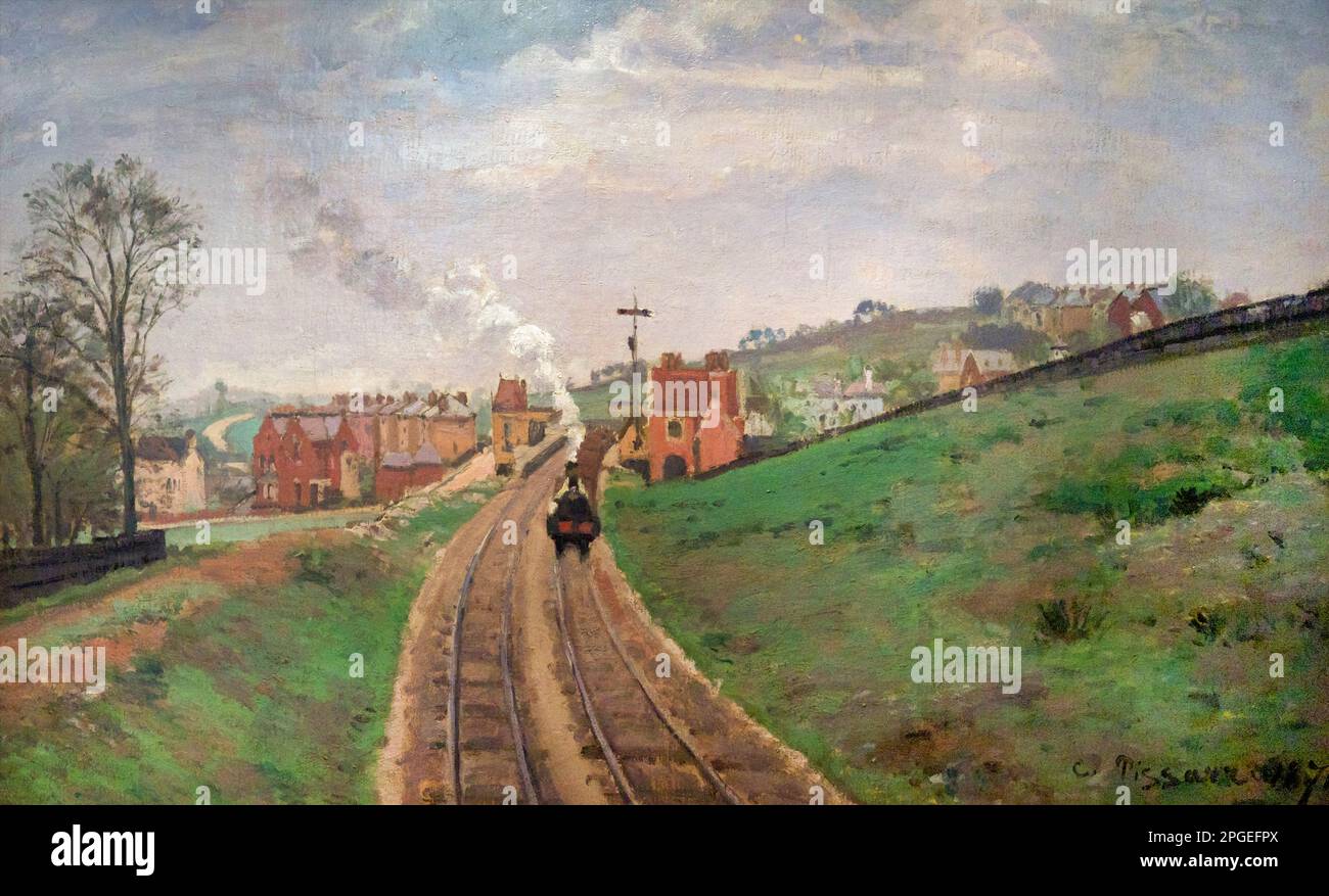 Lordship Lane Station, Dulwich, Camille Pissaro, 1871, Courtauld ...