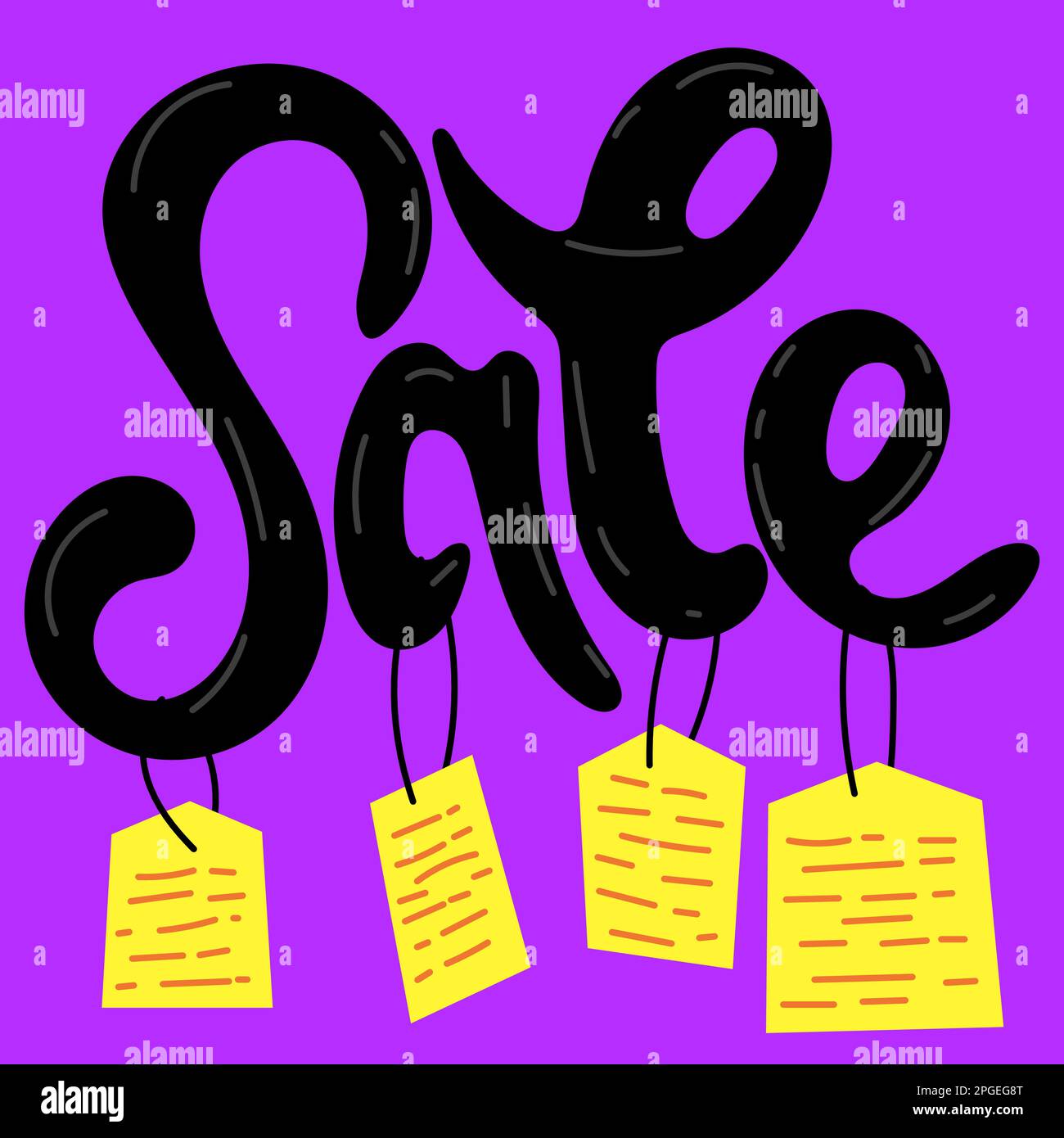 Sale lettering with price tags on a pink background Stock Vector Image ...