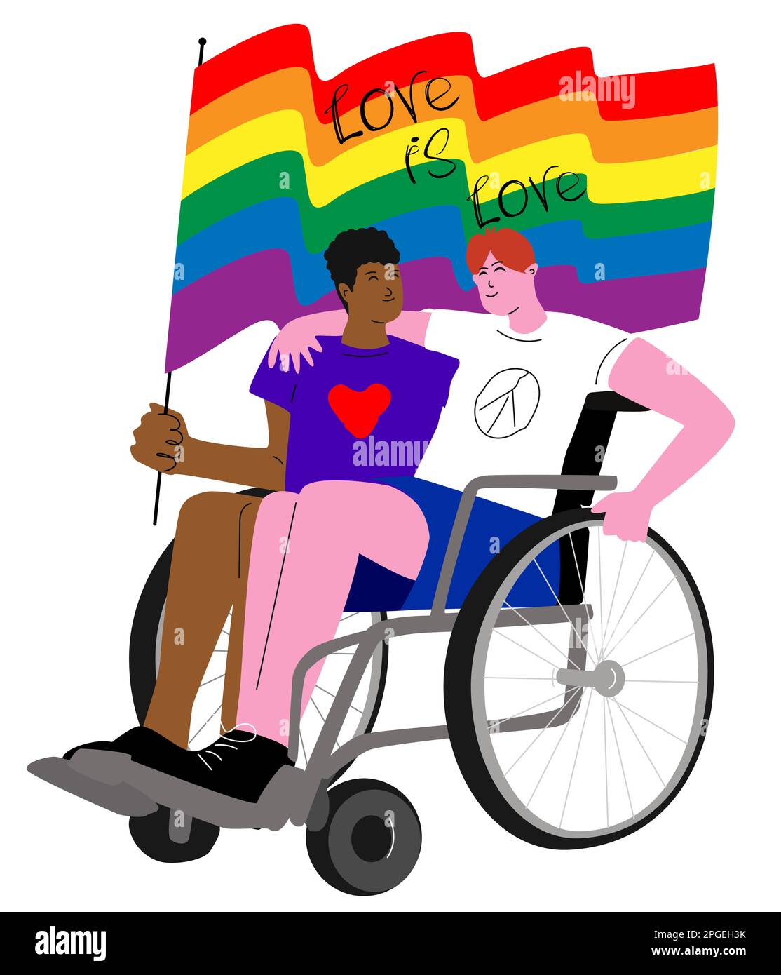 Lgbt disabled Stock Vector Images - Alamy