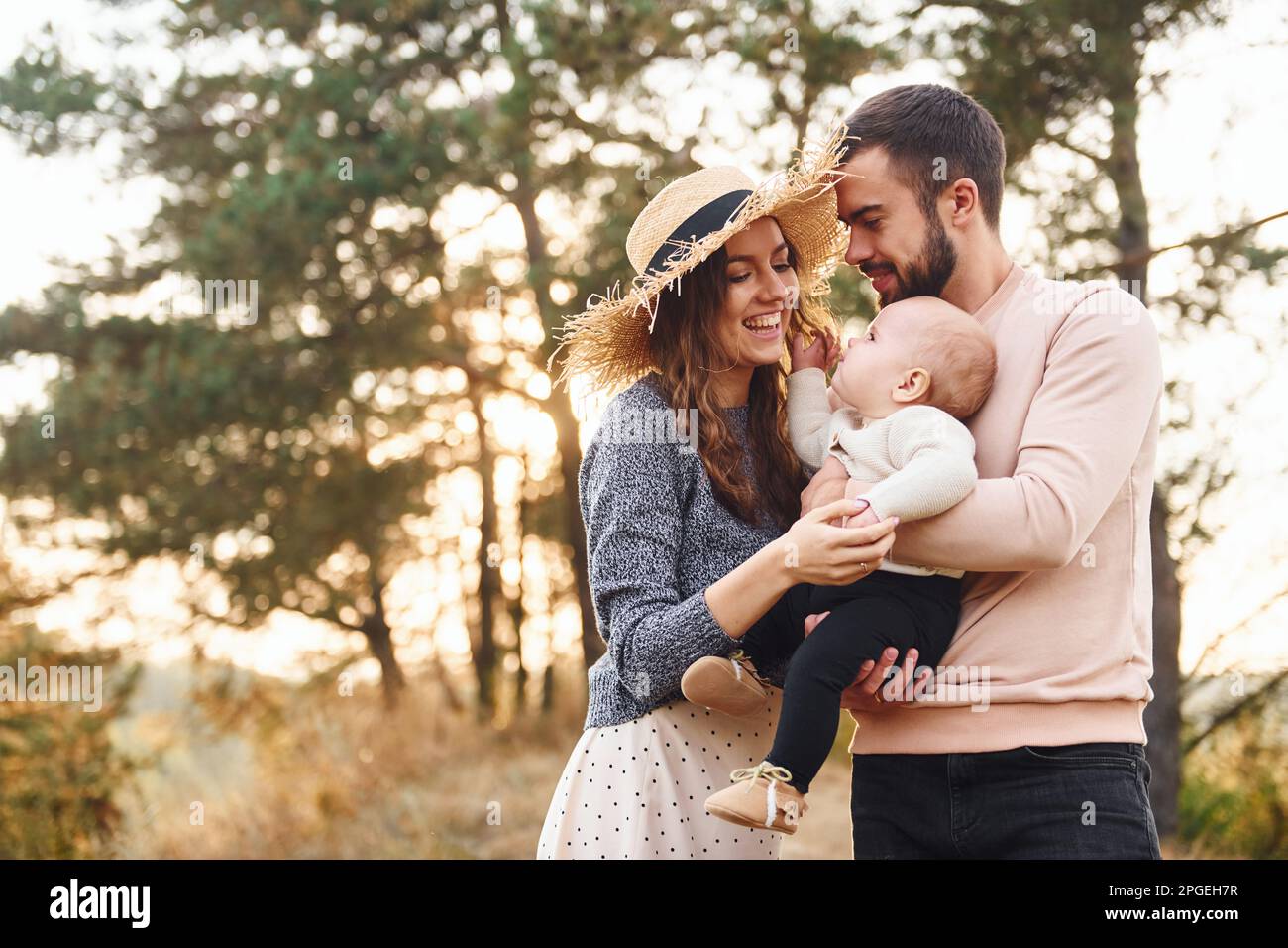 Unity of the people. Happy family of mother, family and little baby ...