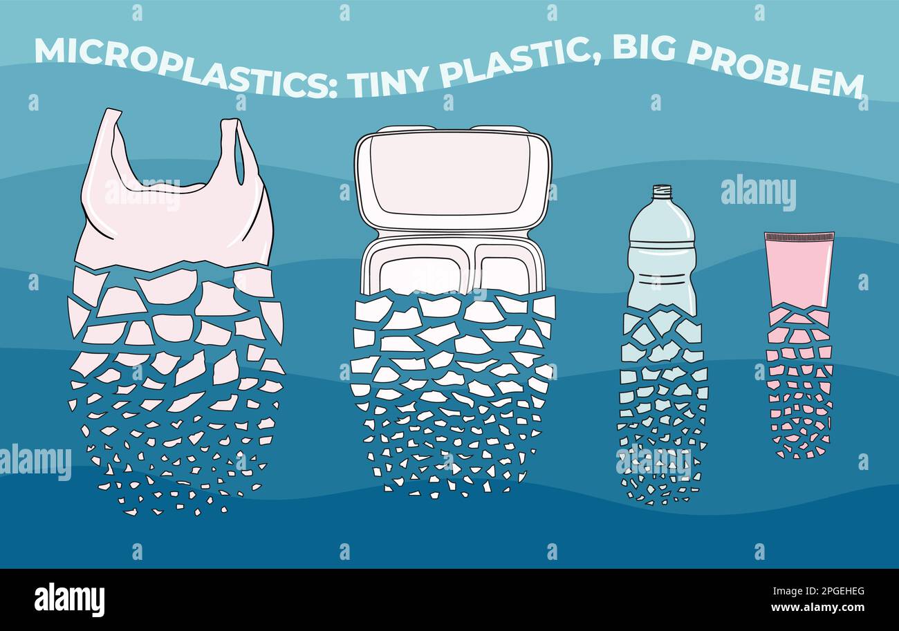 Cleaning up plastic pollution water Stock Vector Images - Alamy