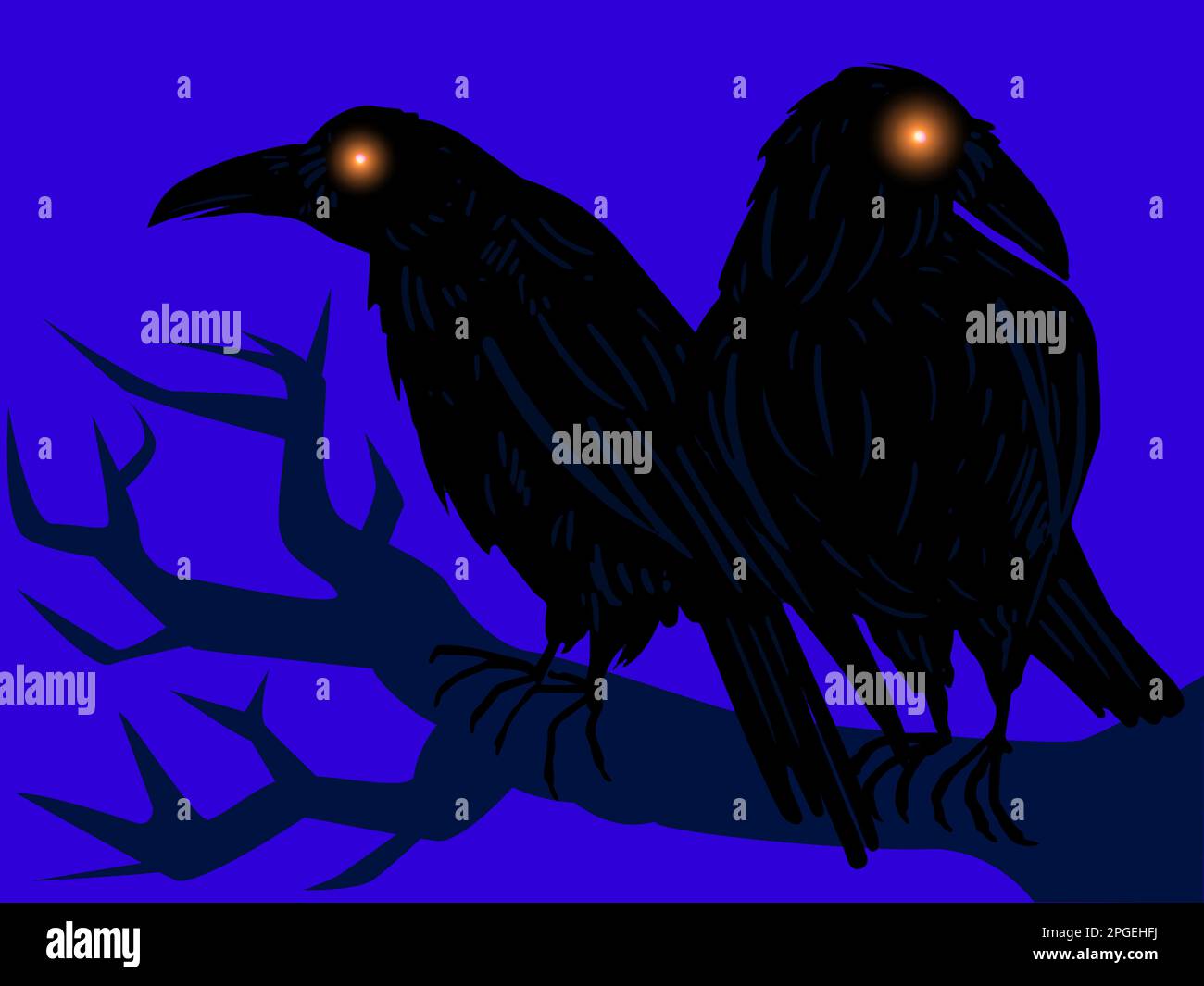 Couple crow Stock Vector Images - Alamy