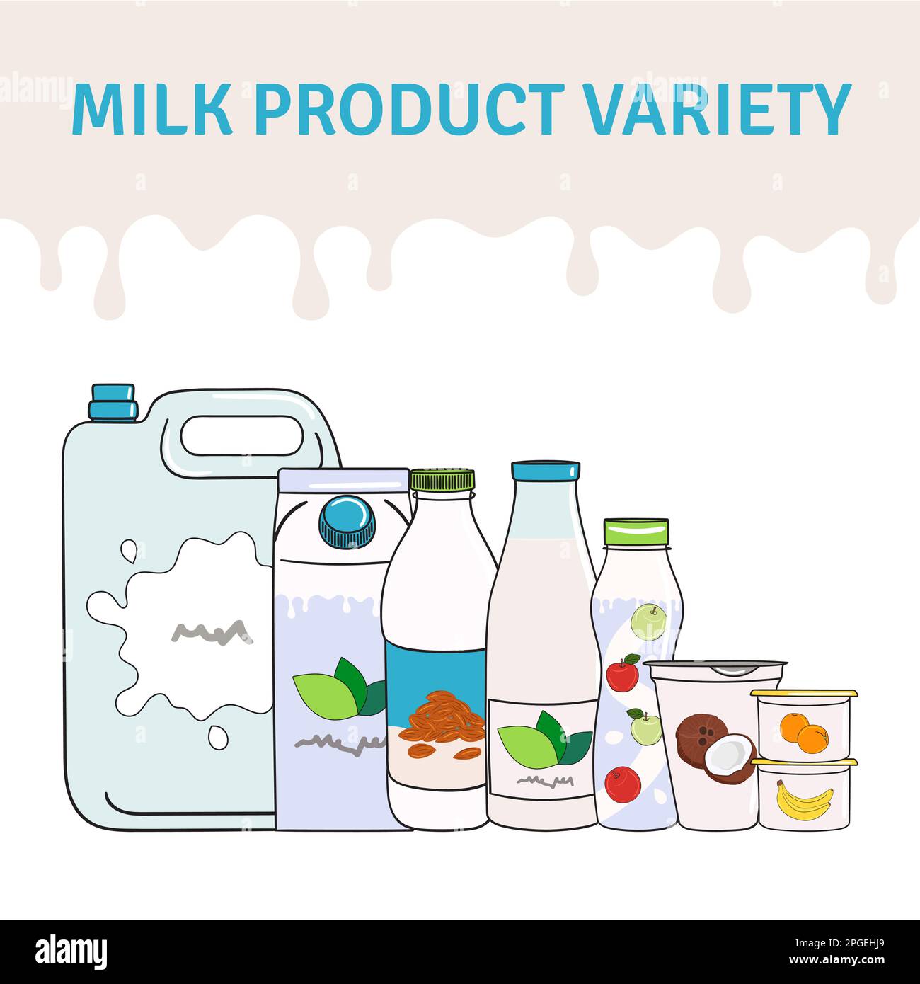 Carton package of milk and glass hi-res stock photography and images ...