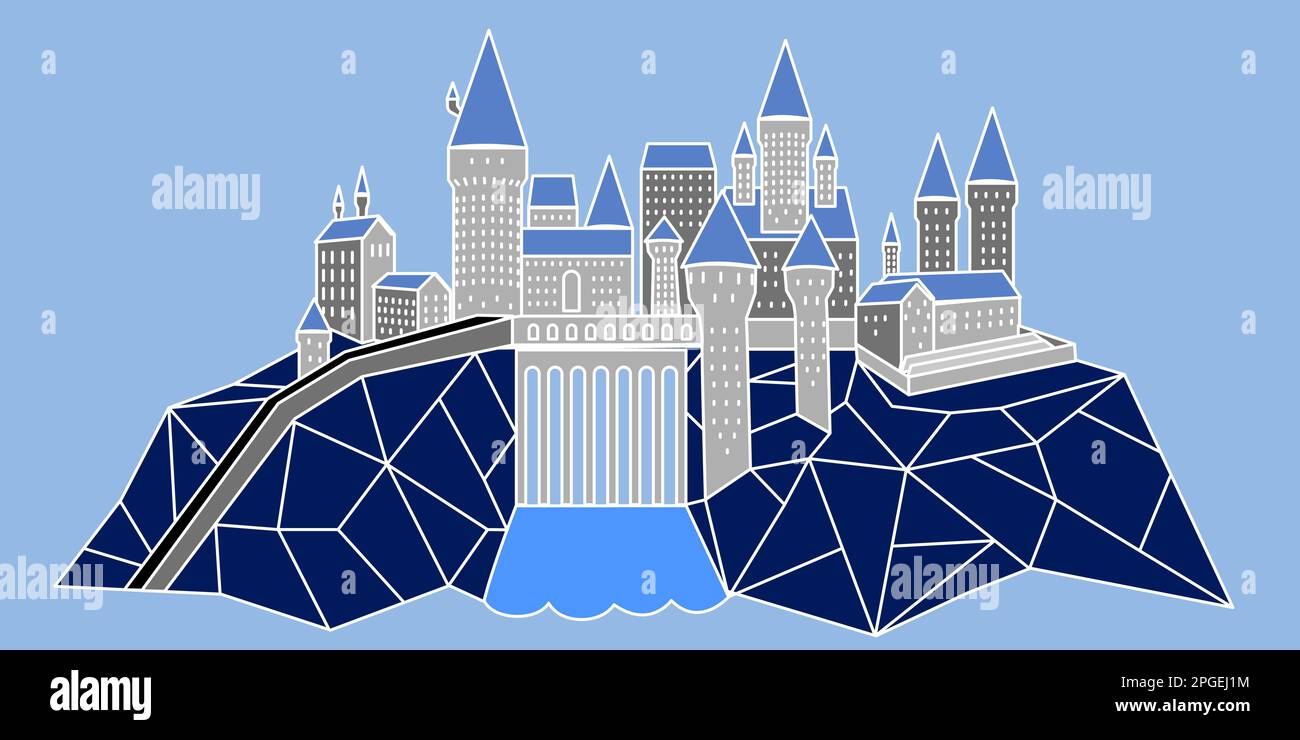 Hogwarts castle Stock Vector Images - Alamy