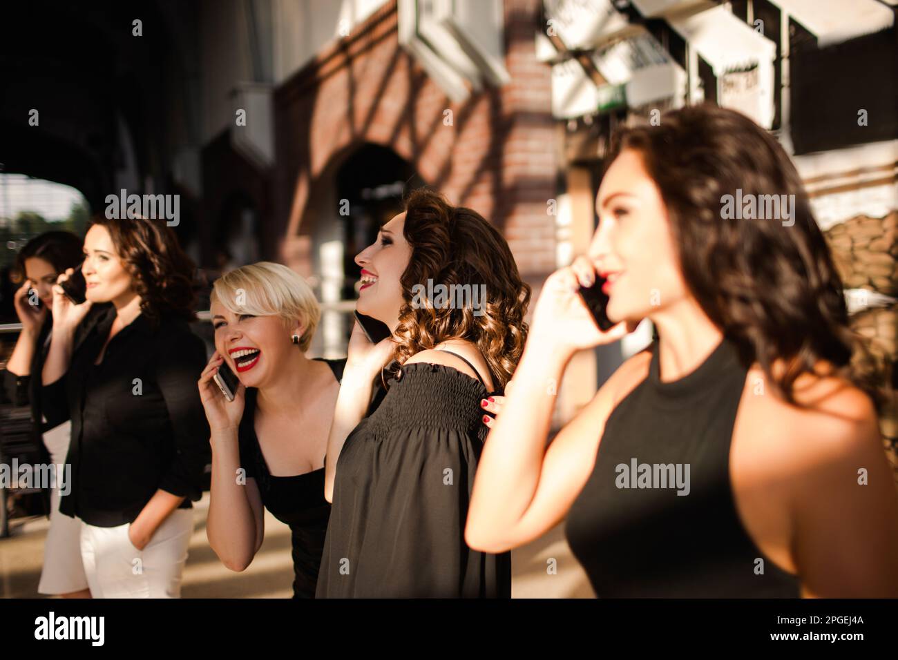 congratulations for pretty women team concept Stock Photo - Alamy