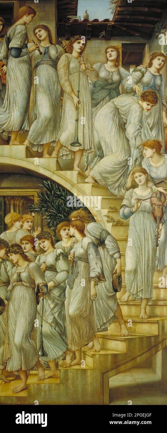 The Golden Stairs 1880 by Edward Burne-Jones Stock Photo - Alamy