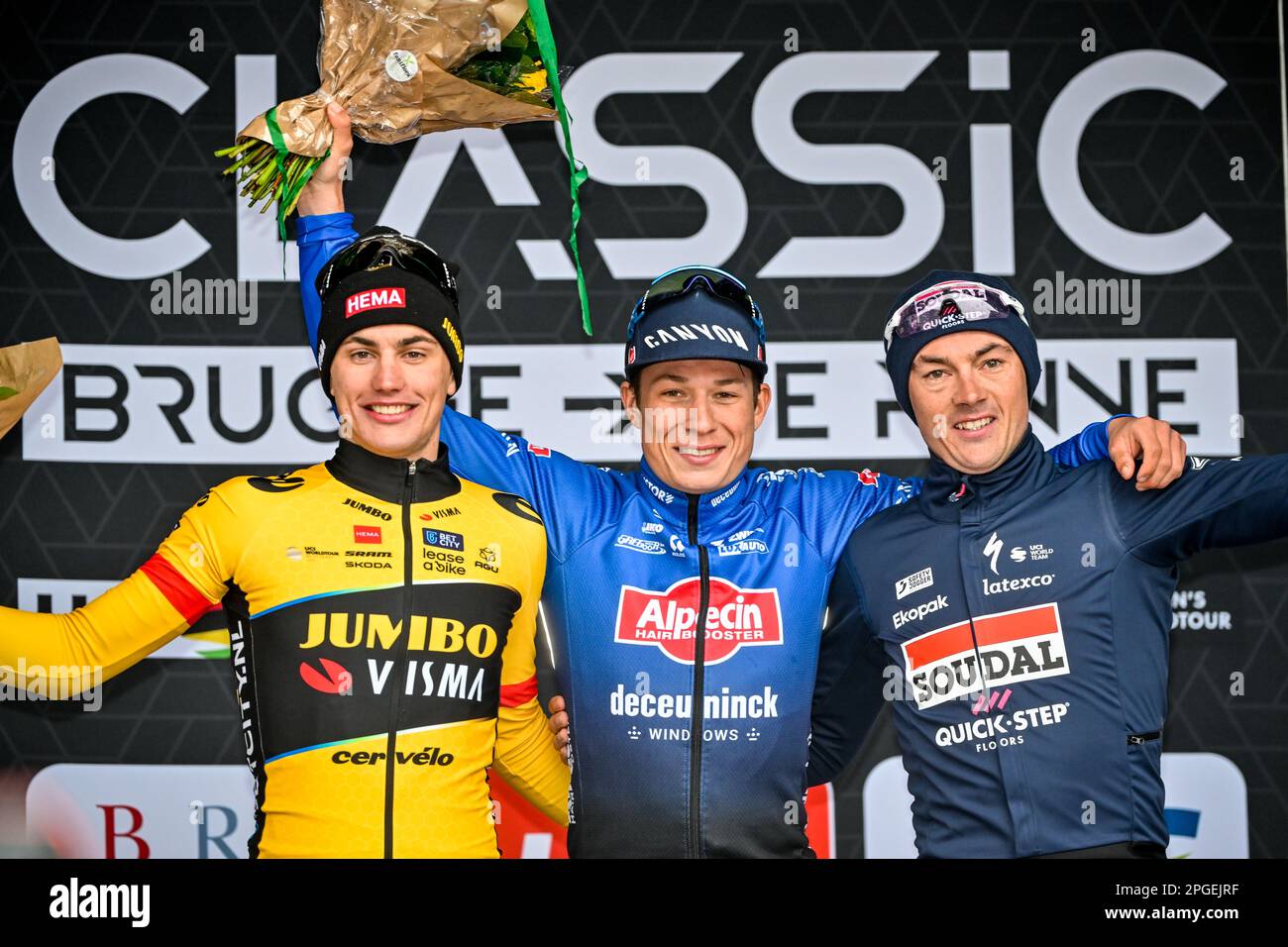 De Panne, Belgium. 22nd Mar, 2023. Dutch Olav Kooij of Jumbo-Visma ...