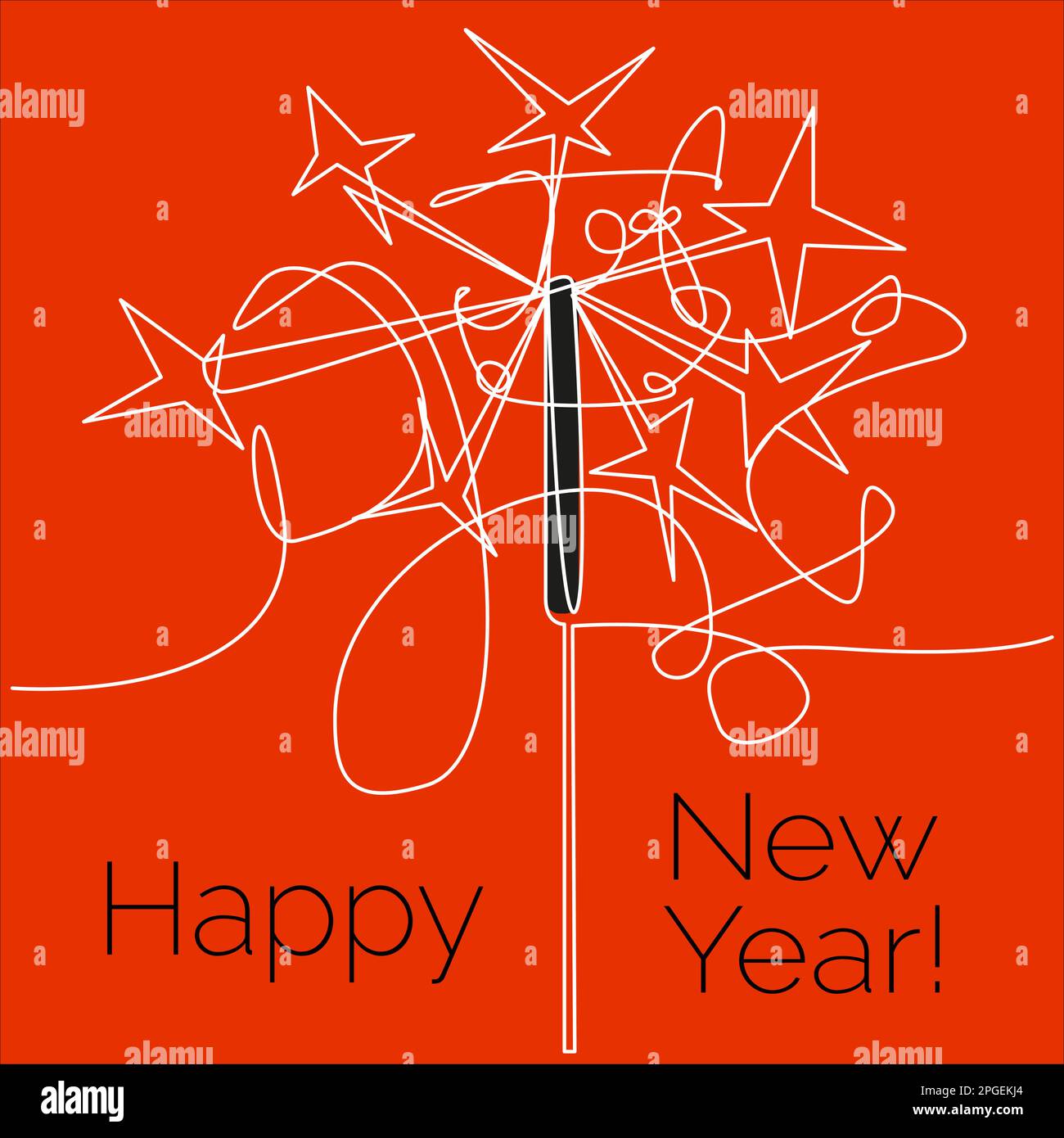 Symbol year drawn one hi-res stock photography and images - Alamy