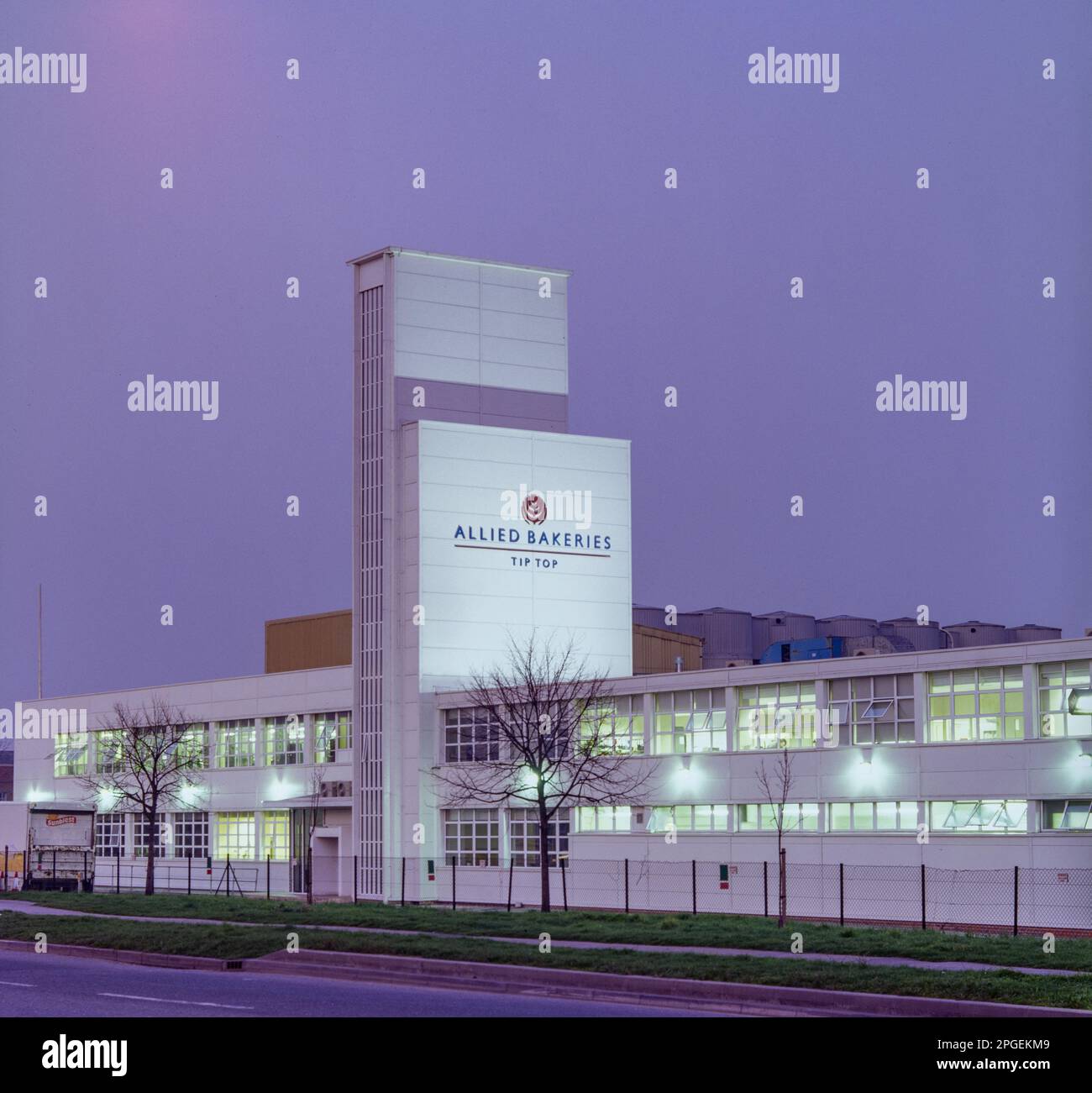 The Art deco front of the allied bakeries building in Orpington Kent ...