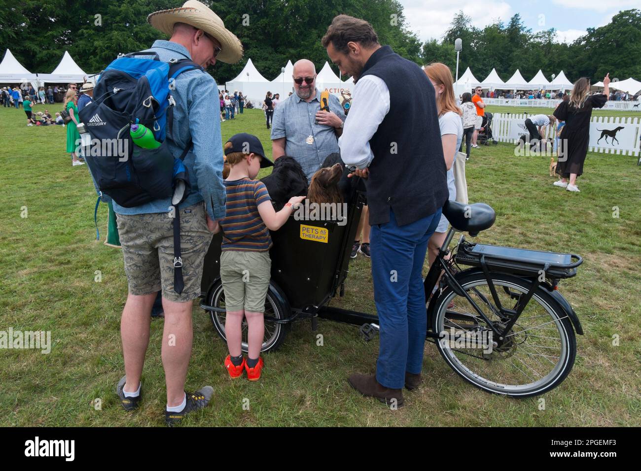 James Middleton, an ambassador for the Pets As Therapy charity, with ...