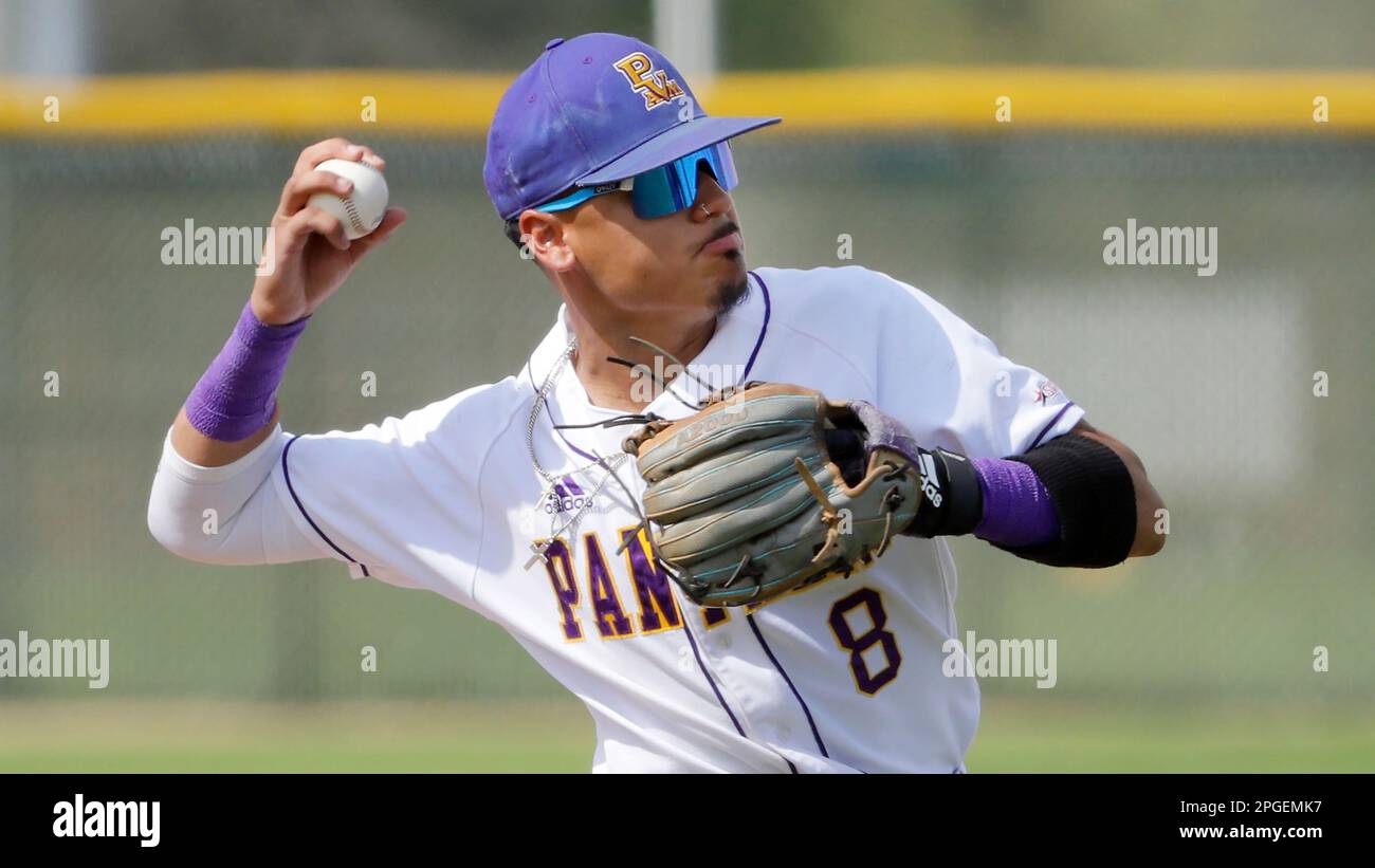 Prairie View A&M infielder Zachary Trevino during an NCAA baseball game ...