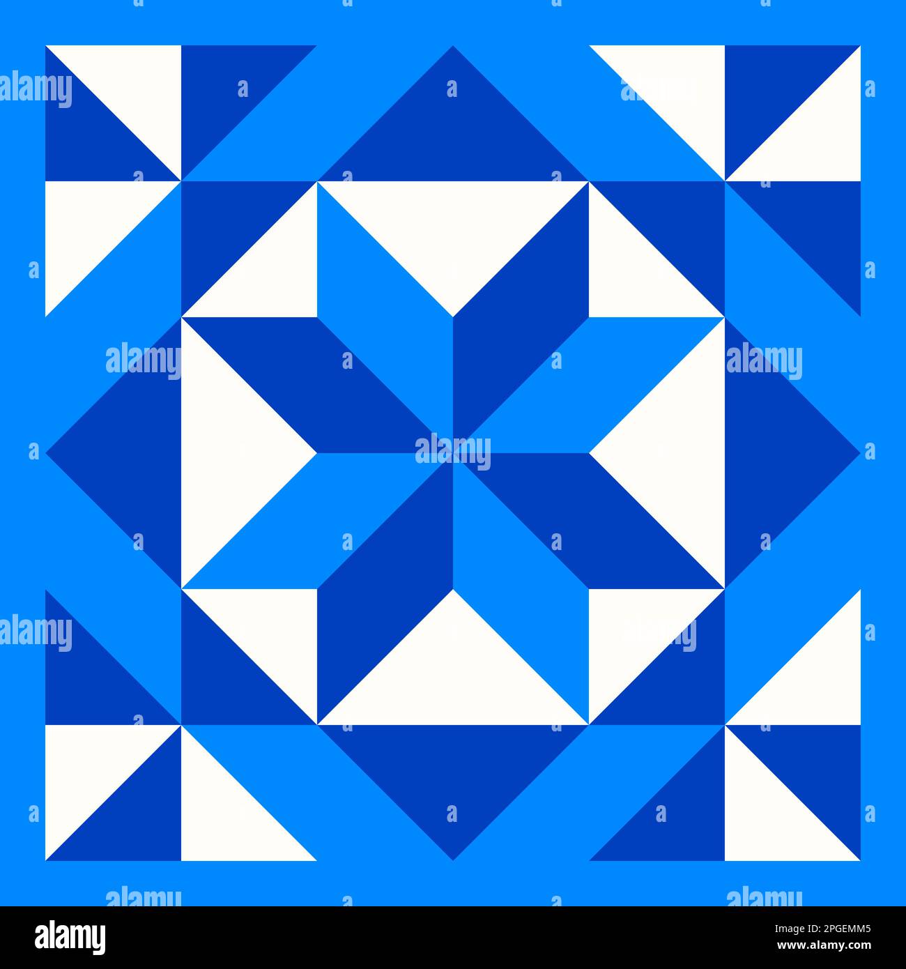 Geometric star pattern inspired by duvet patchwork quilting. Yellow and ...